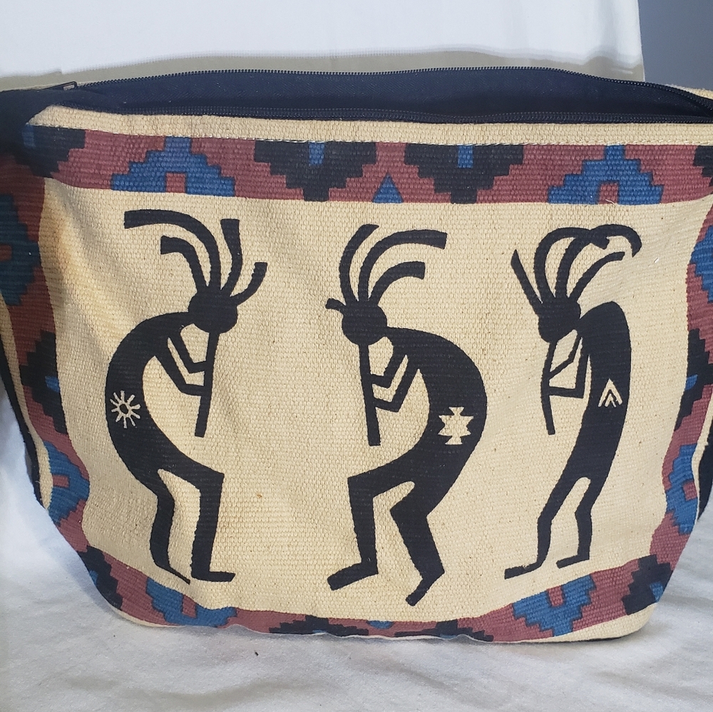 Kokopelli Fertility Native American God Boho Canvas B… - Gem